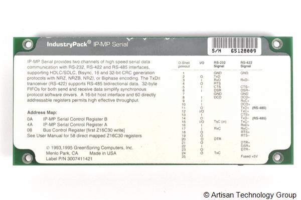 IP-MP-Serial Greenspring (Dual EIA-232/422/485 High-Speed Multi ...