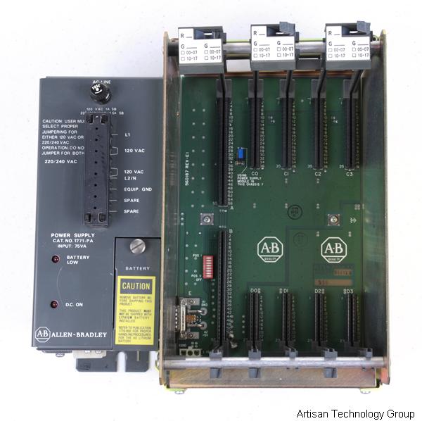1771-A1B Rockwell / Allen-Bradley (4-Slot I/O Chassis w/ 1771-PA Power ...