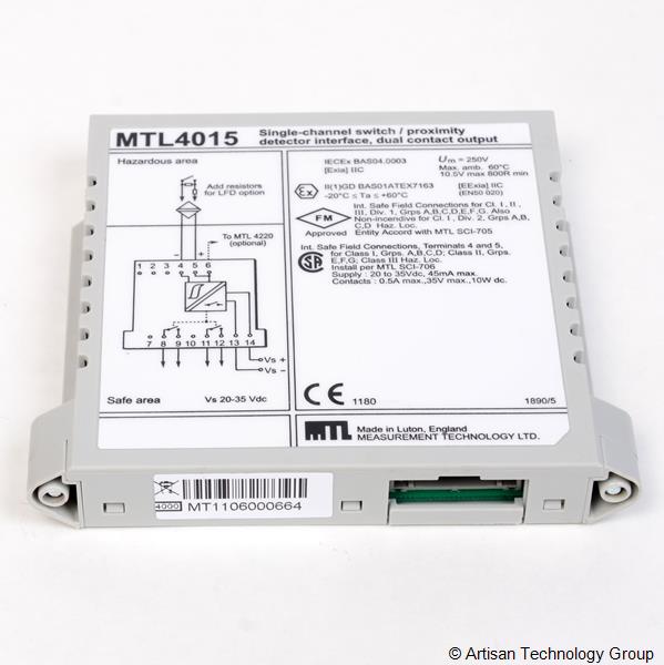 MTL4015 MTL Instruments (Switch / Proximity Detector Interface ...