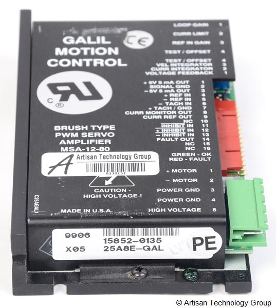 MSA-12-80 Galil Motion Control (Brush Type PWM Servo Amplifier ...