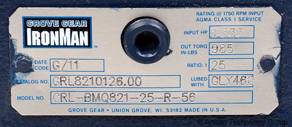 GRL-BMQ821-25-R-56 Ohio Gear (IronMan Gear Reducer) | ArtisanTG™