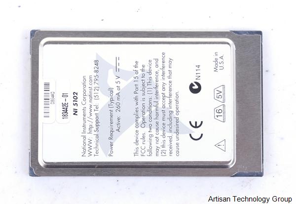 NI PCMCIA-5102 / NI 5102 (Dual-Channel 15Mhz 8-Bit Digitizer) | ArtisanTG™