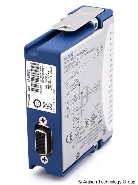 NI 9208 (16-Channel, +/-20 mA, 24-Bit Analog Input Module) | ArtisanTG™