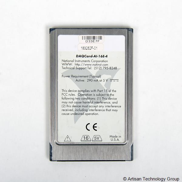 NI DAQCard-AI-16E-4 (Data Acquisition Card) | ArtisanTG™