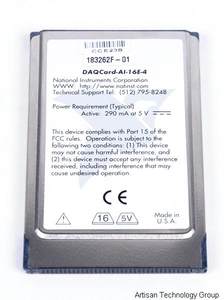 NI DAQCard-AI-16E-4 (Data Acquisition Card) | ArtisanTG™