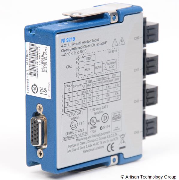NI 9219 (24-Bit C-Series Universal Analog Input) | ArtisanTG™