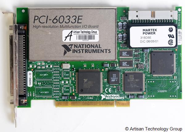 NI PCI-6033E (High-Resolution Multifunction DAQ Card) | ArtisanTG™