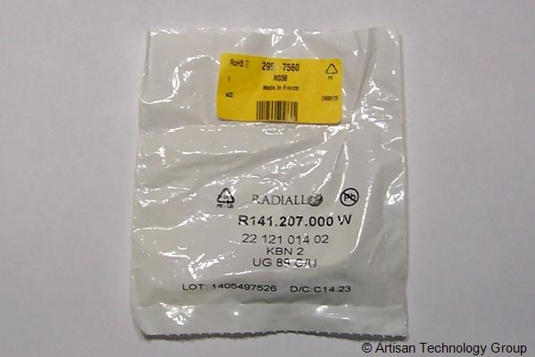 R141 410 000W Radiall (BNC 50 Ohm Flange Receptable) | ArtisanTG™