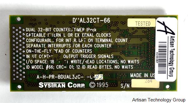 Dual32CT-66 Systran (Dual, 32-Bit Counter/Timer IndustryPack Module ...