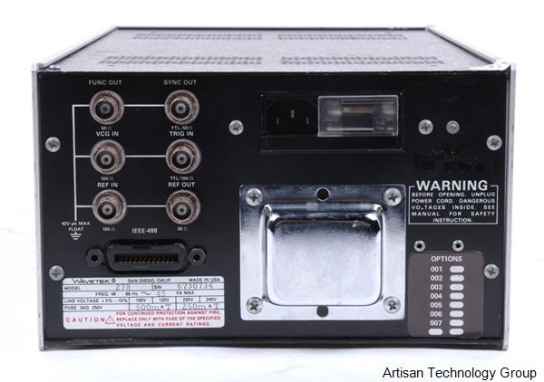 278 Wavetek (12MHz Programmable Synthesized Function Generator ...