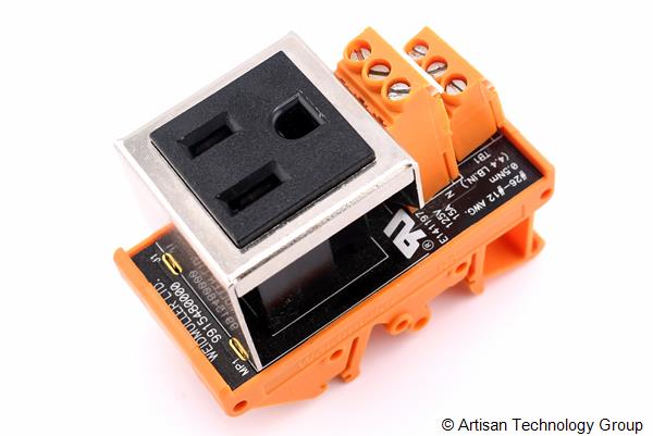 9915480000 Weidmuller (15 Amp Single Outlet DIN-Rail Receptacle w/o ...