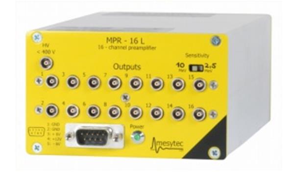 mesytec MPR-16L 16-Fold Charge Sensitive Preamplifier with Lemo Output Connectors - Price, Specs