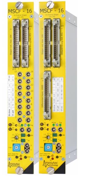 mesytec MSCF-16 16-Fold Spectroscopy Amplifier with CFDs and Multiplicity Trigger - Price, Specs